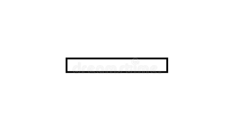 Simple Minimalist Bar with Border for Loading Animation Video, Footage ...