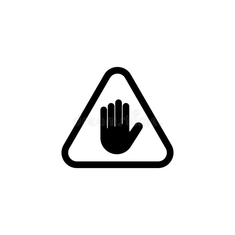 A Simple, Minimalist Black and White Icon Featuring a Stylized Hand ...