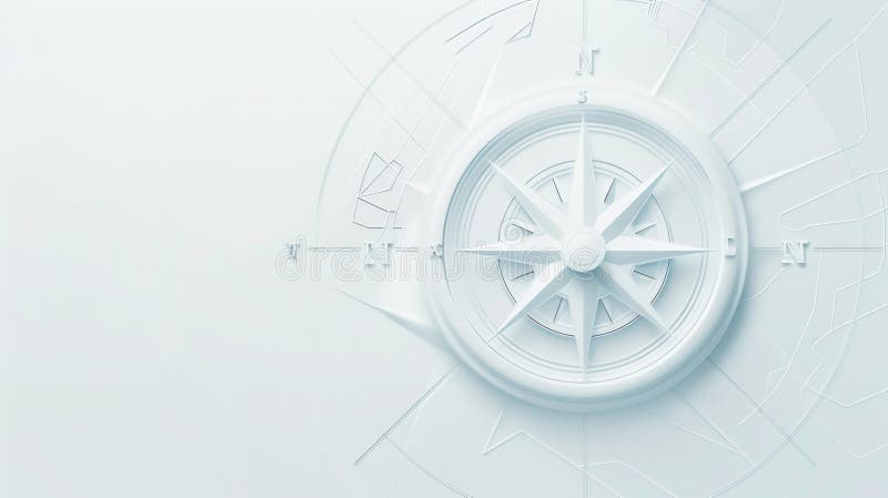 A Simple, Minimalist Design of a Compass with Clear Lines, Ideal for ...