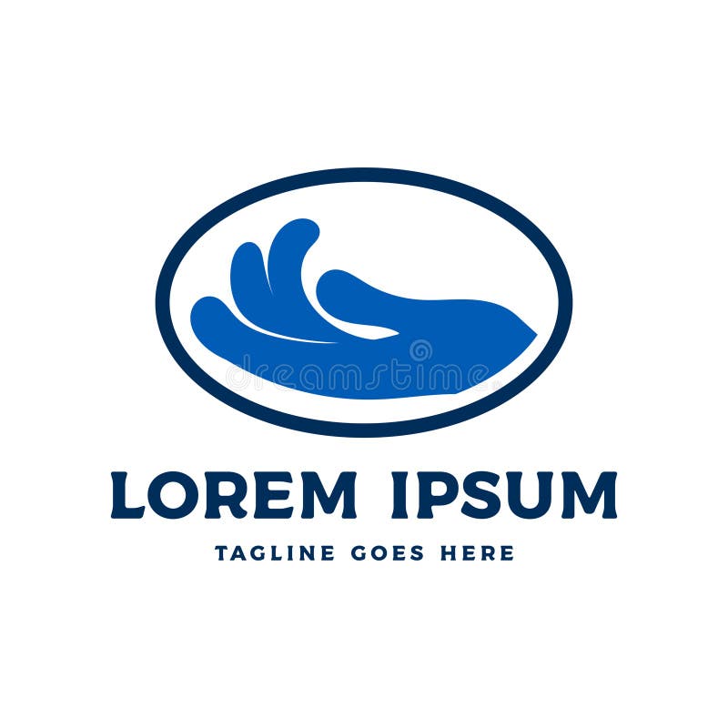 Simple Minimalist Hand Shape Ocean Sea Wave Icon Illustration Design ...