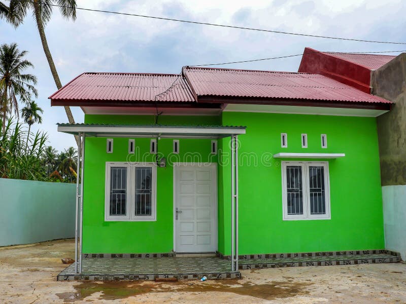 A Simple Minimalist House that is Comfortable To Live in Stock Image ...