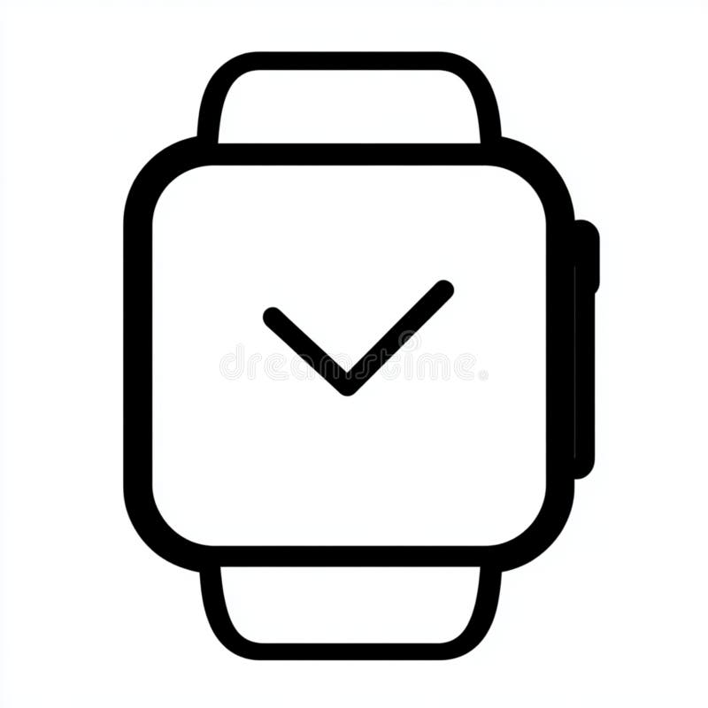 Watch Icon stock illustration. Illustration of classic - 357268554