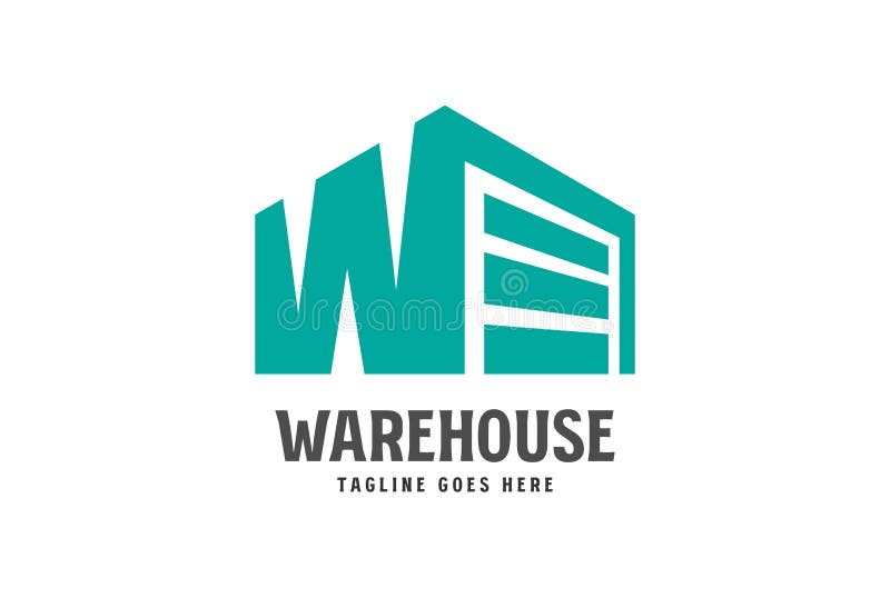 Simple Minimalist Initial Letter W for Warehouse Logo Design Stock ...