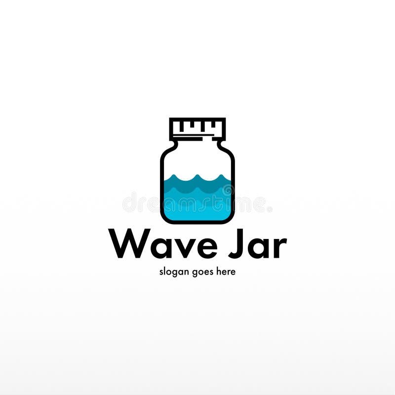 Simple and Minimalist Jar Logo Design Stock Illustration - Illustration ...