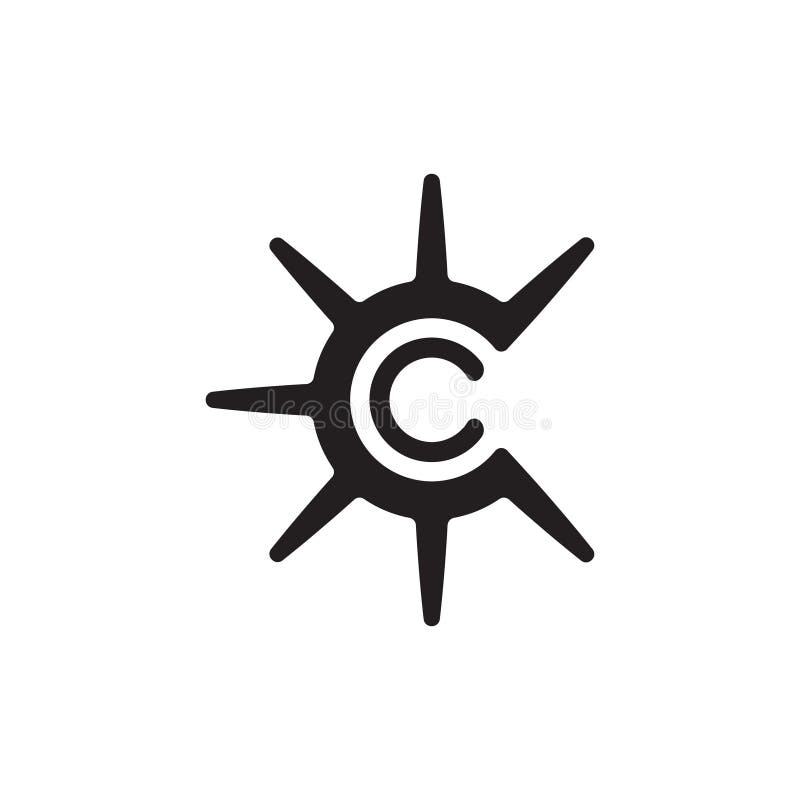 Letter C Compass Logo Design Stock Vector - Illustration of direction ...
