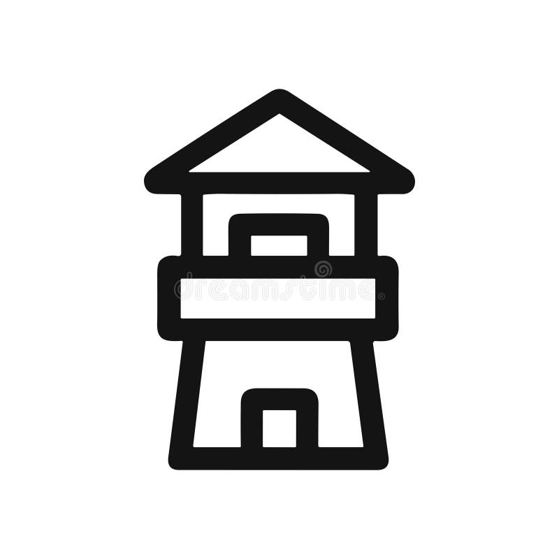 Watchtower White Background Stock Illustrations – 206 Watchtower White ...