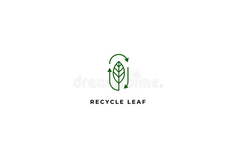Minimalist Recycle Symbol Vector Icon in Trendy Line Art. Zero Waste ...