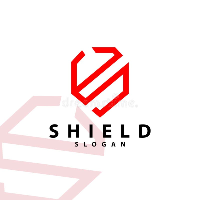 Simple Minimalist Security Shield Logo Design Vector Illustration ...