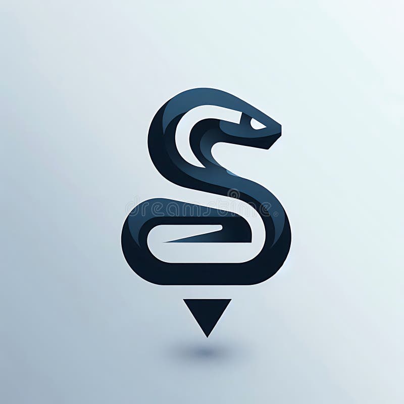 Simple and Minimalist Snake-shaped Logo. Stock Illustration ...