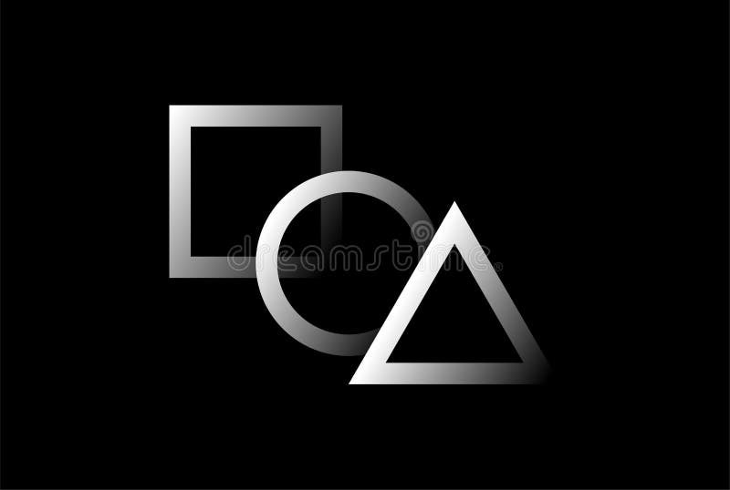Simple Minimalist Square Circle Triangle for Head Symbol of Korean ...