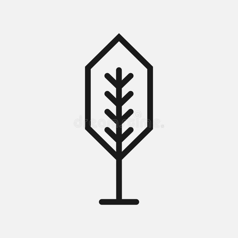 Simple and Minimalist Tree Illustration Stock Vector - Illustration of ...