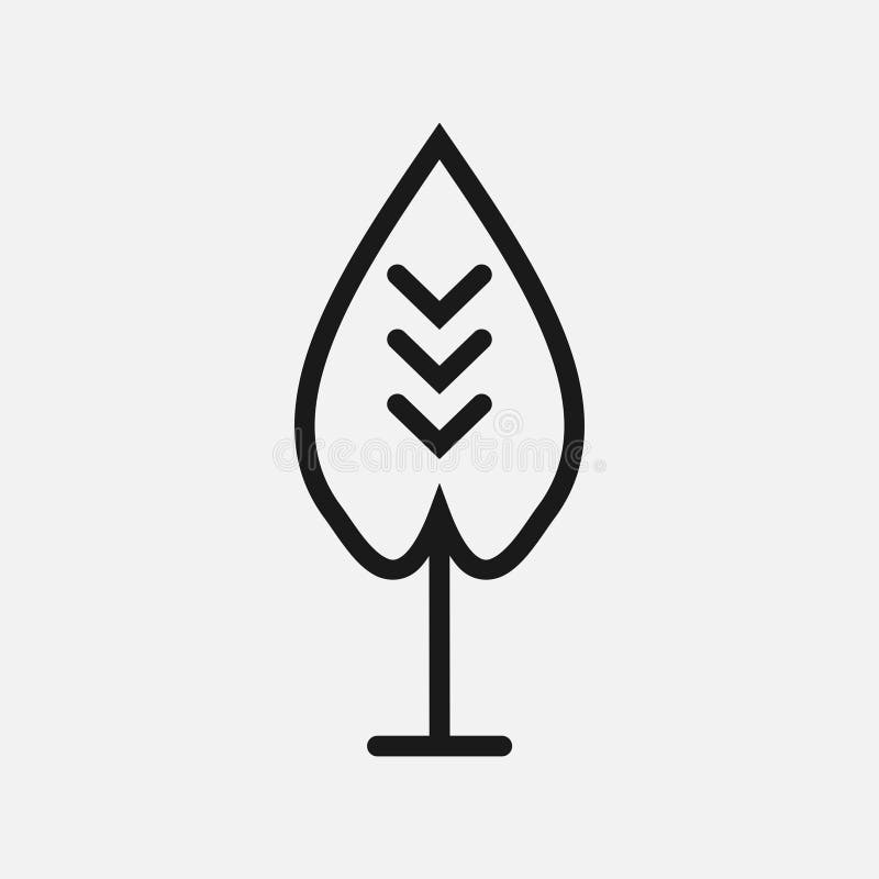 Simple and Minimalist Tree Illustration Stock Vector - Illustration of ...