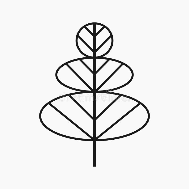 Simple and Minimalist Tree Illustration Stock Vector - Illustration of ...