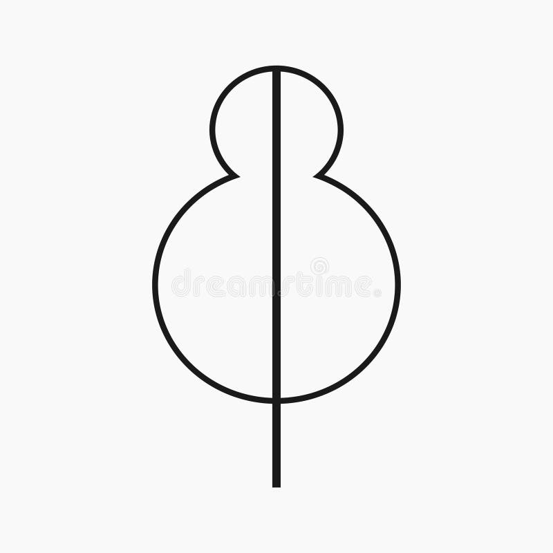 Simple and Minimalist Tree Illustration Stock Vector - Illustration of ...