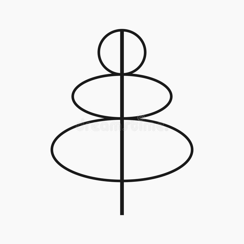 Simple and Minimalist Tree Illustration Stock Vector - Illustration of ...