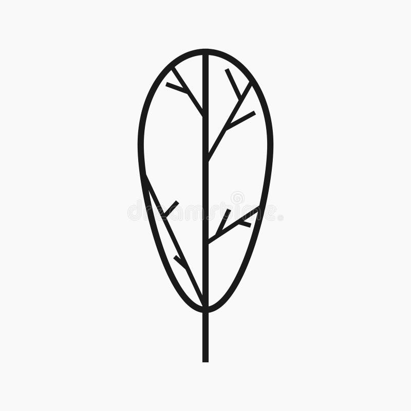Simple and Minimalist Tree Illustration Stock Vector - Illustration of ...