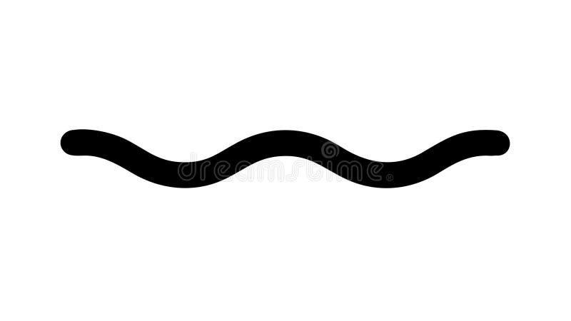 Simple Minimalist Wavy Line Divider, Vector Design Generative AI Stock ...