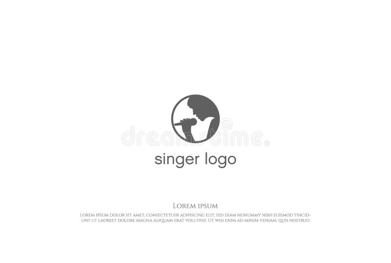 Simple Minimalist Woman Singer Star Logo Design Vector Stock Vector ...