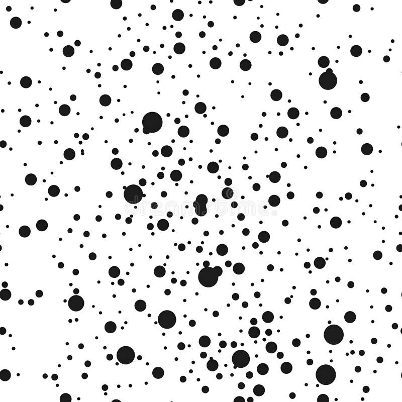 Simple Minimalistic Black Dot Scatter Graphic Stock Illustration ...