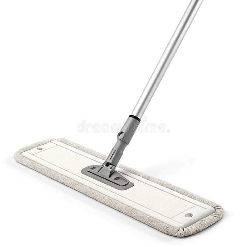 Simple Minimalistic Dust Mop Long Handle Stock Illustration ...