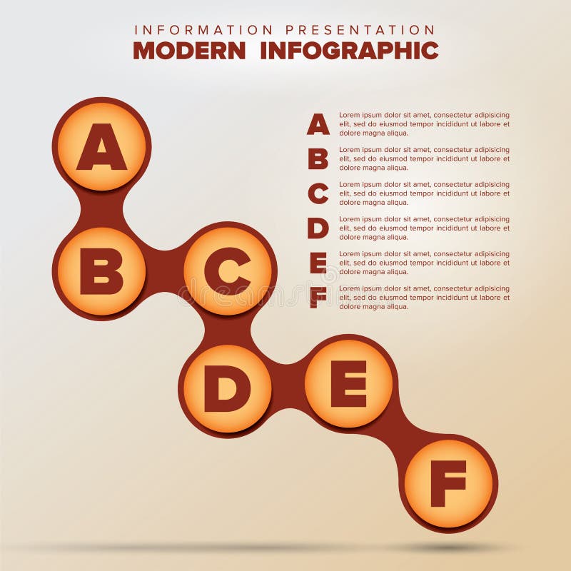 Simple Minimalistic Infographic Template Design Stock Vector ...