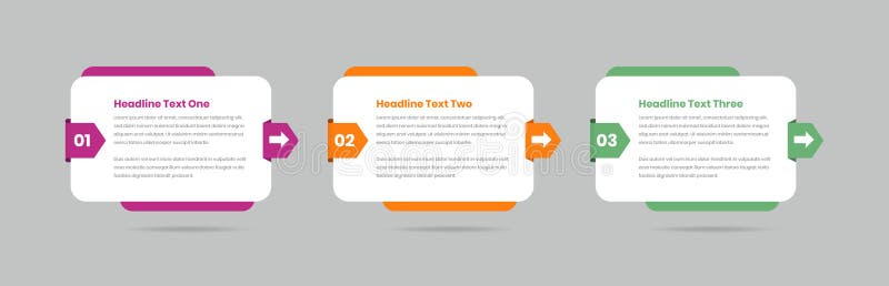 Simple Minimalistic Infographic Text Presentation Template Design Stock ...