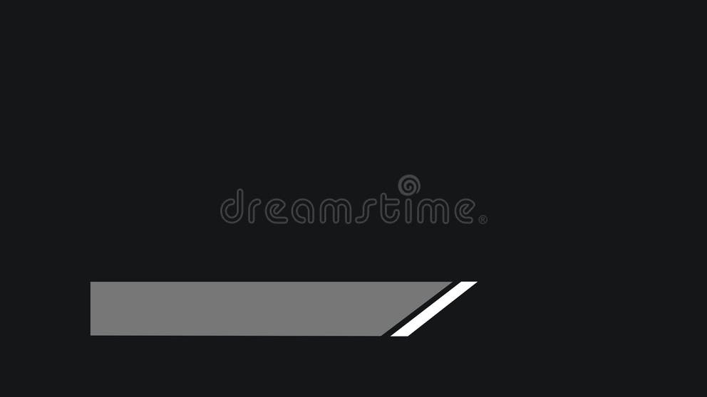 Simple Minimalistic Line Empty Lower Third Design Stock Illustration ...