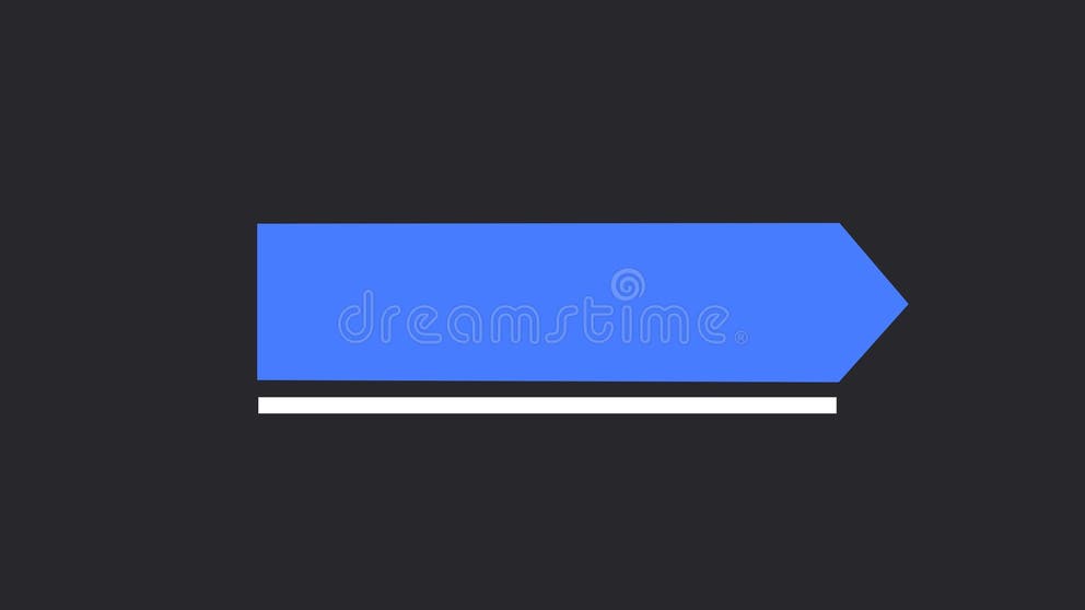 Simple Minimalistic Line Empty Lower Third Design Stock Illustration ...