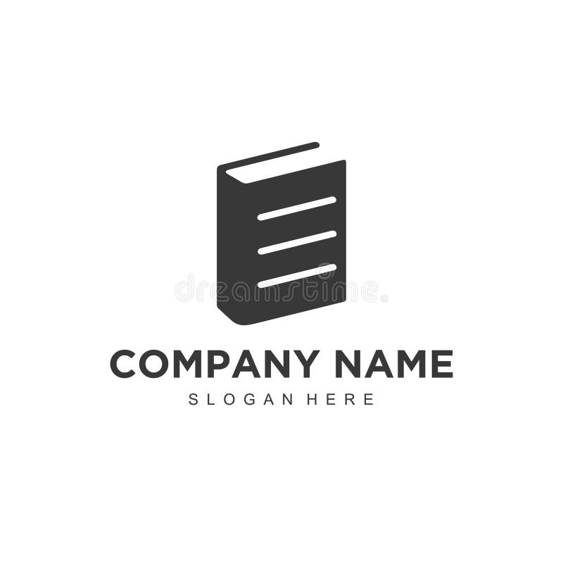 Simple Minimalistic Modern Professional Logo Design of Book Vector EPS ...