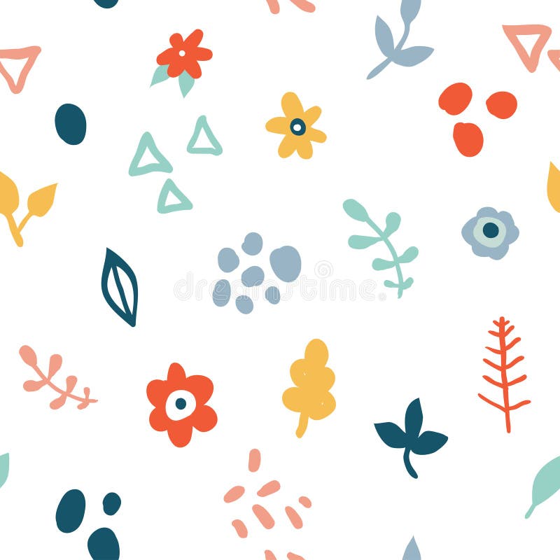 Simple Minimalistic Seamless Pattern Stock Vector - Illustration of ...