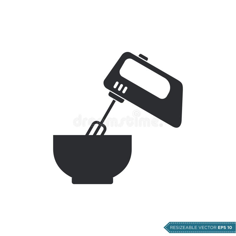 Black Color Simple Mixer Icon Vector Template Illustration Design Stock ...