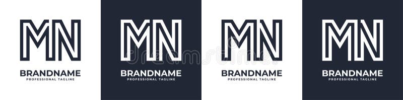 Simple MN Monogram Logo, Suitable for Any Business with MN or NM ...