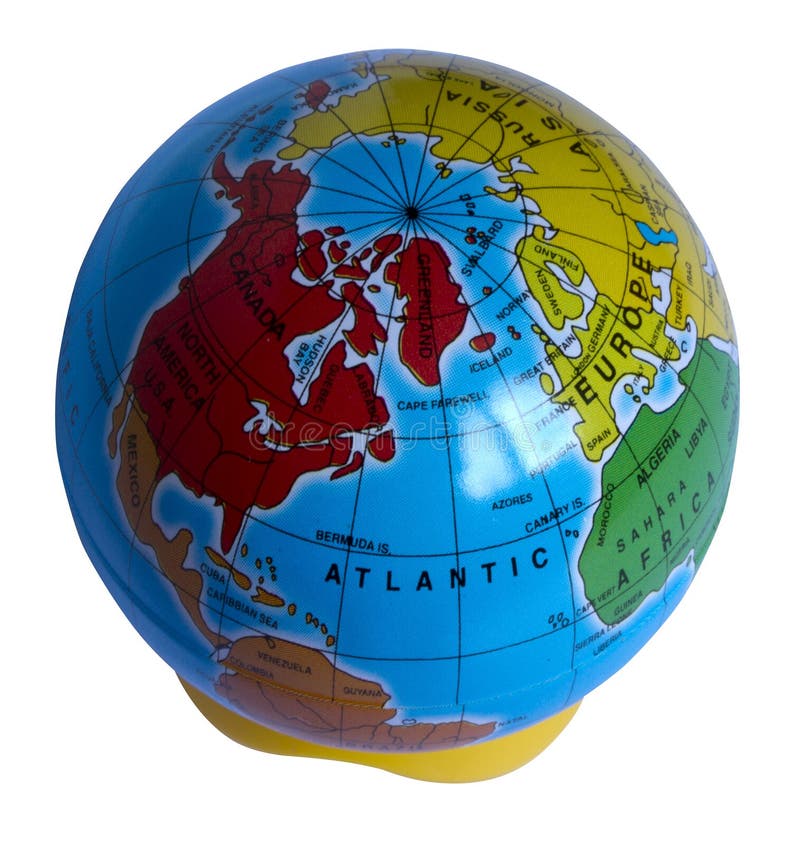 A Simple Model of Earth in English Stock Photo - Image of sphere ...