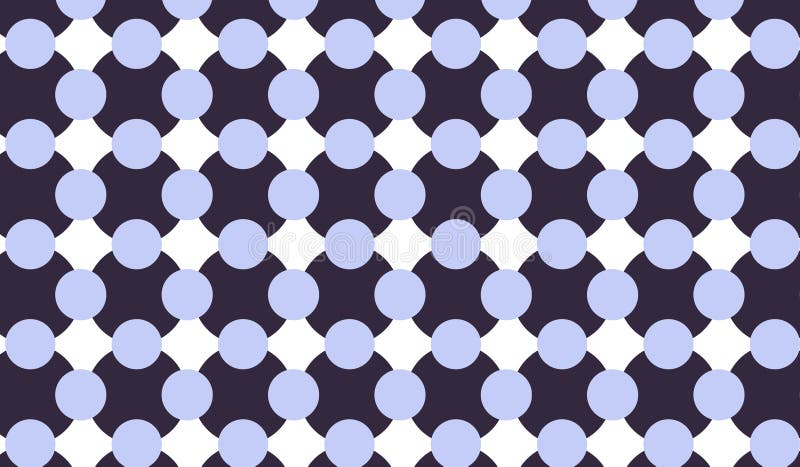 Simple Modern Abstract Blue Circle Checkered Pattern Stock Vector ...