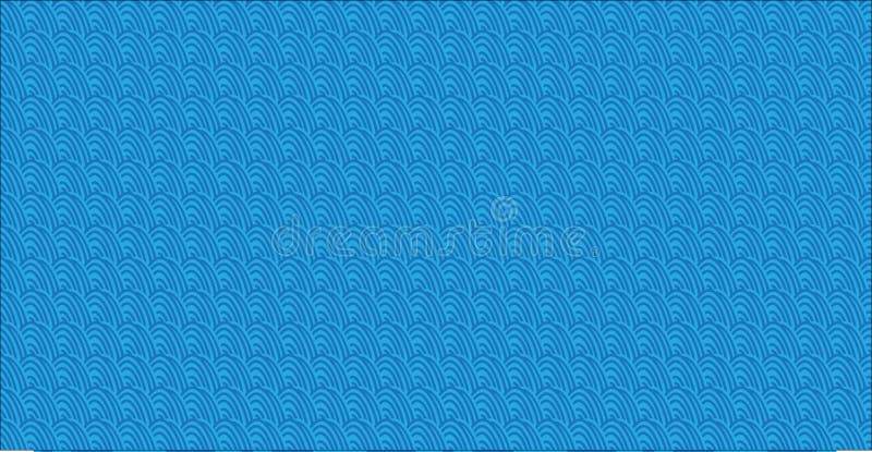 Simple Modern Abstract Blue Ocean Tribal Pattern Stock Vector ...