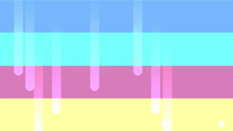 Simple Modern Abstract Cartoon Background Loop with Stars and Colorful ...