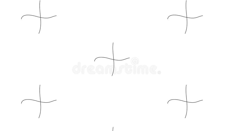 Simple Modern Abstract Monochrome Star Waves Pattern Stock Vector ...