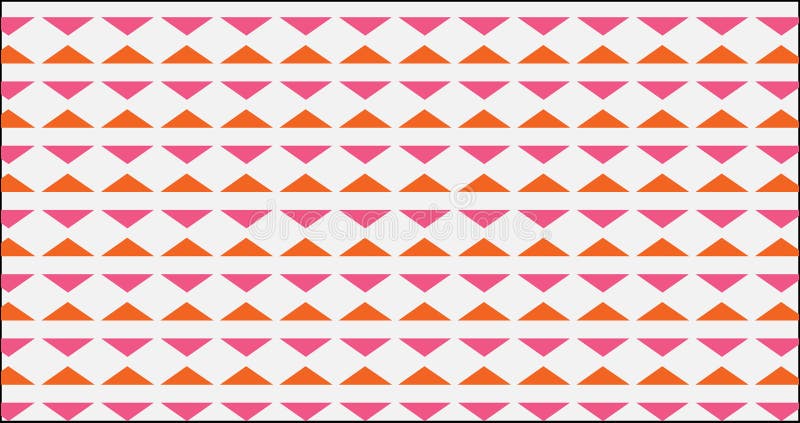 Simple Modern Abstract Orange and Pink Triangle Pattern Stock ...