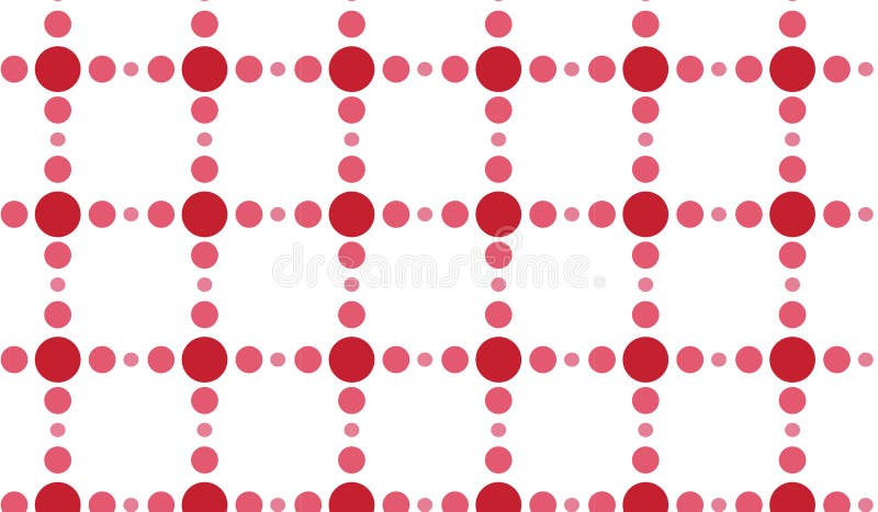 Simple Modern Abstract Red Circles Net Pattern Stock Vector ...