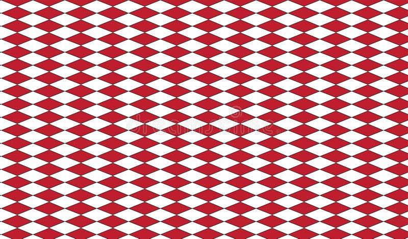 Simple Modern Abstract Red Rhombus Checkered Pattern Stock Vector ...