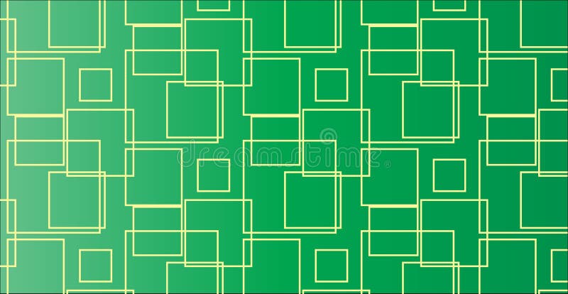 Simple Modern Abstract Yellow Green Squares Pattern Stock Vector ...
