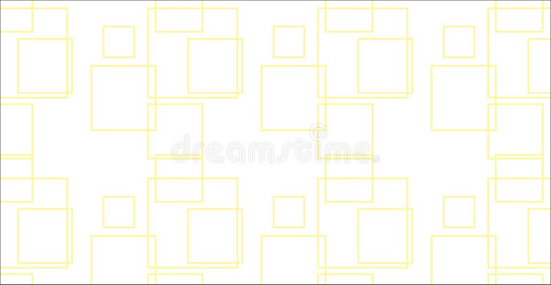 Simple Modern Abstract Yellow Squares Pattern Stock Vector ...