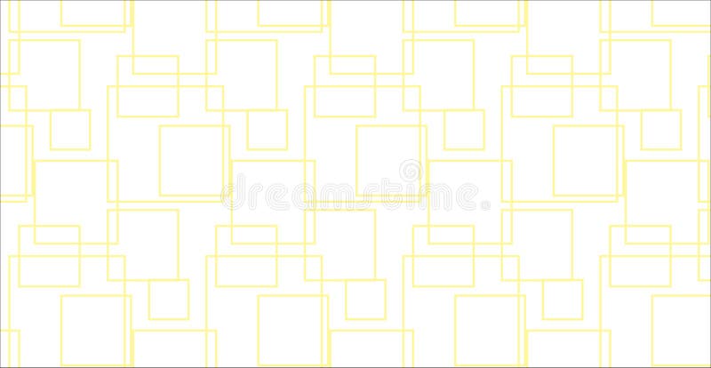 Simple Modern Abstract Yellow and White Square Pattern Stock Vector ...
