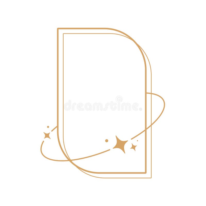 Simple Modern Aesthetic Line Elements Modern Geometric Linear Frame ...