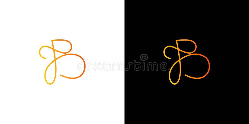 Simple and Luxury B Initials Logo Design Stock Vector - Illustration of ...