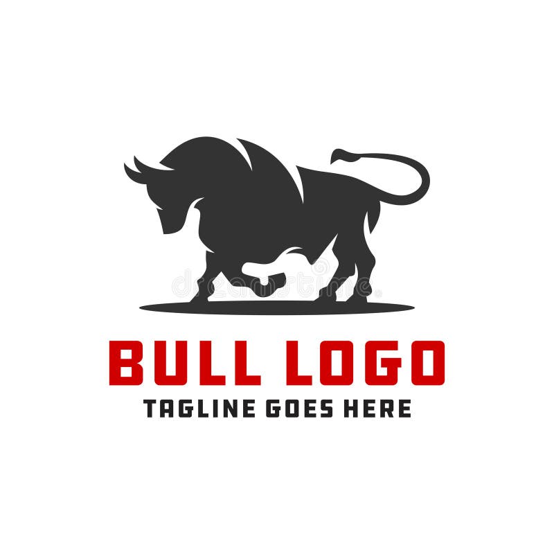 Simple modern bull logo stock vector. Illustration of buffalo - 198549406