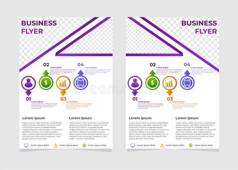 Simple Modern Business Flyer Template Stock Vector - Illustration of ...