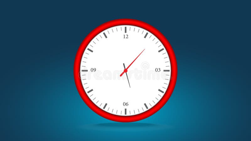 Simple Modern Clock Moving Animation Stock Footage - Video of simple ...