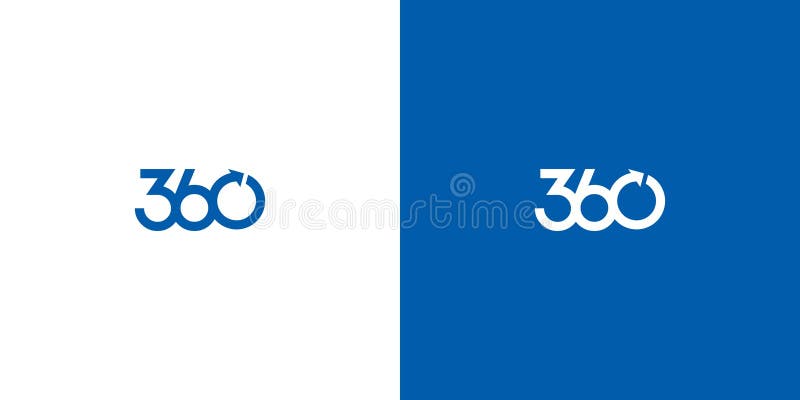 Modern 360 Degree Logo Design Stock Vector - Illustration of vector ...