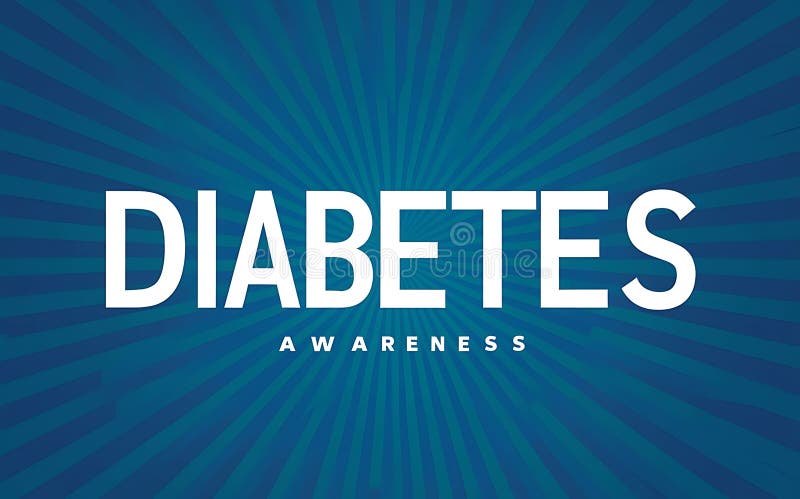 Simple and Modern Diabetes Awareness Banner with a Blue Theme Stock ...